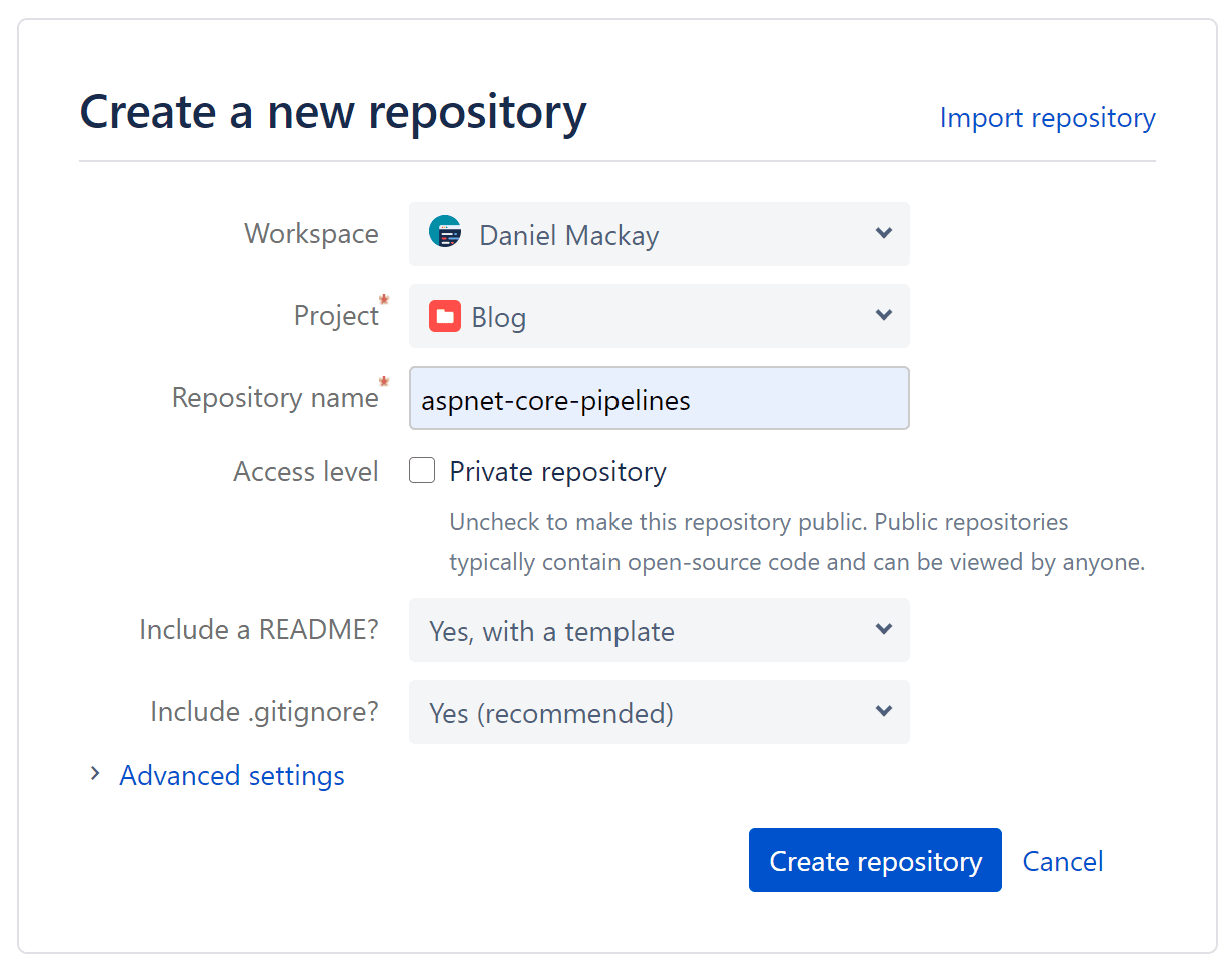 Bit Bucket Pipelines Part 1 Building And Testing Aspnet Core Dan Does Code