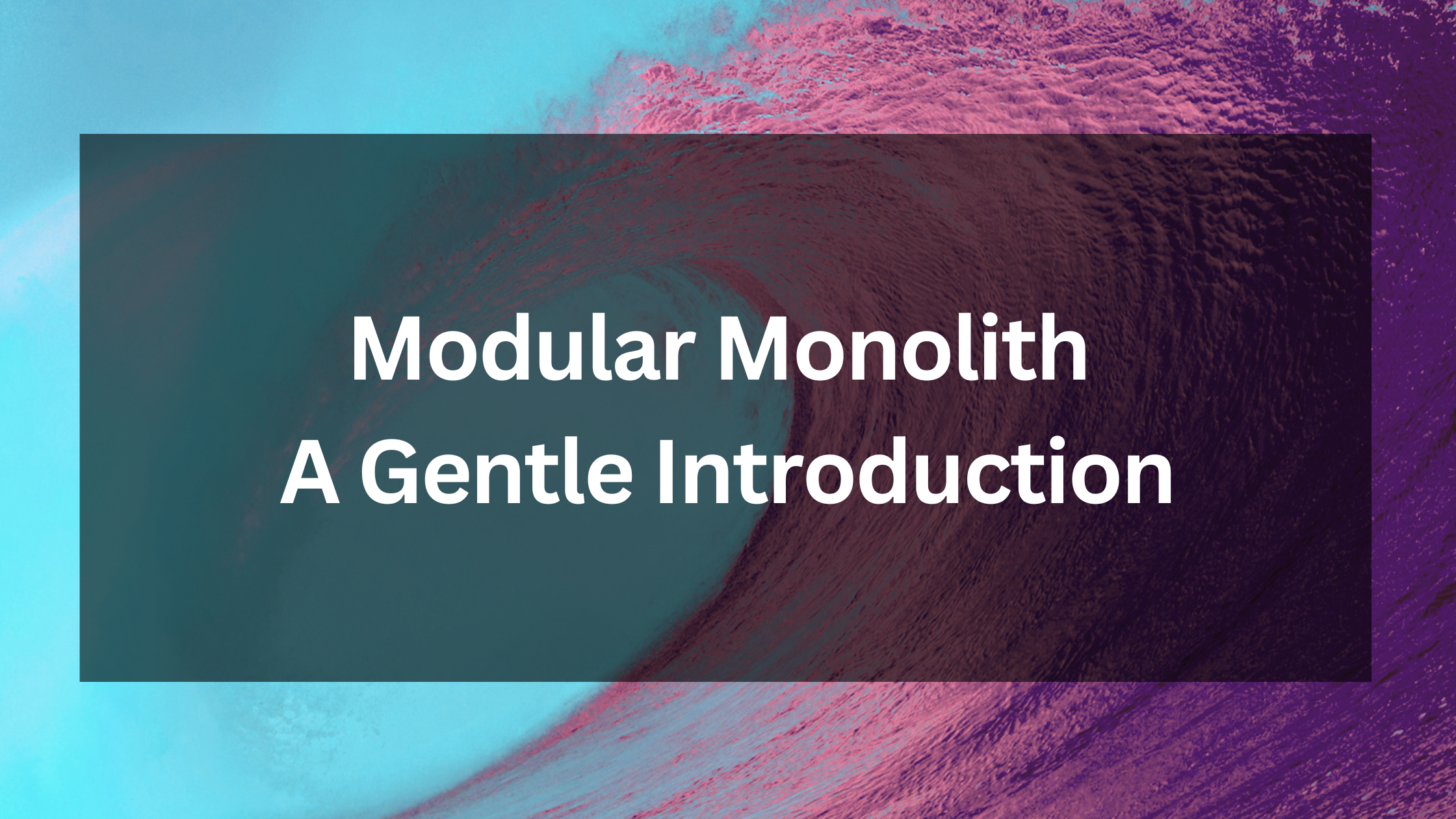 Modular Monolith - A Gentle Introduction | Dan Does Code